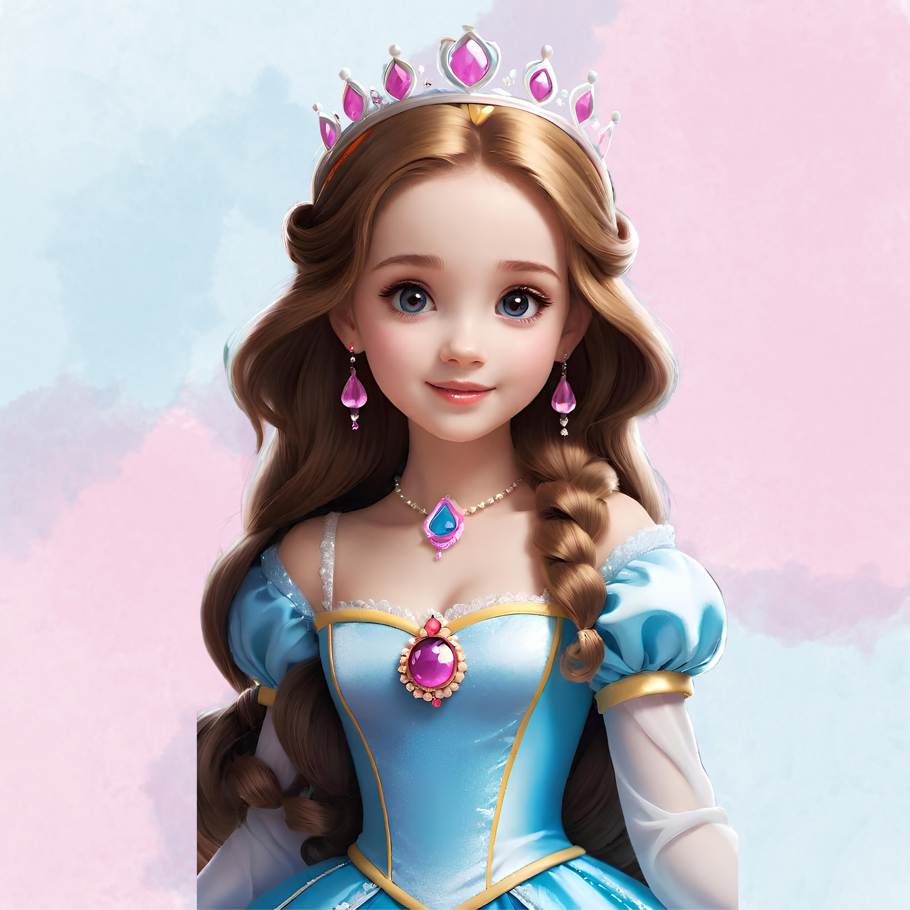 Cute Little Princess Clipart, Princess Girl Clipart, Cute Princess ...