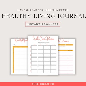 Healthy Living Journal, Digital Product With MRR and PLR - Etsy