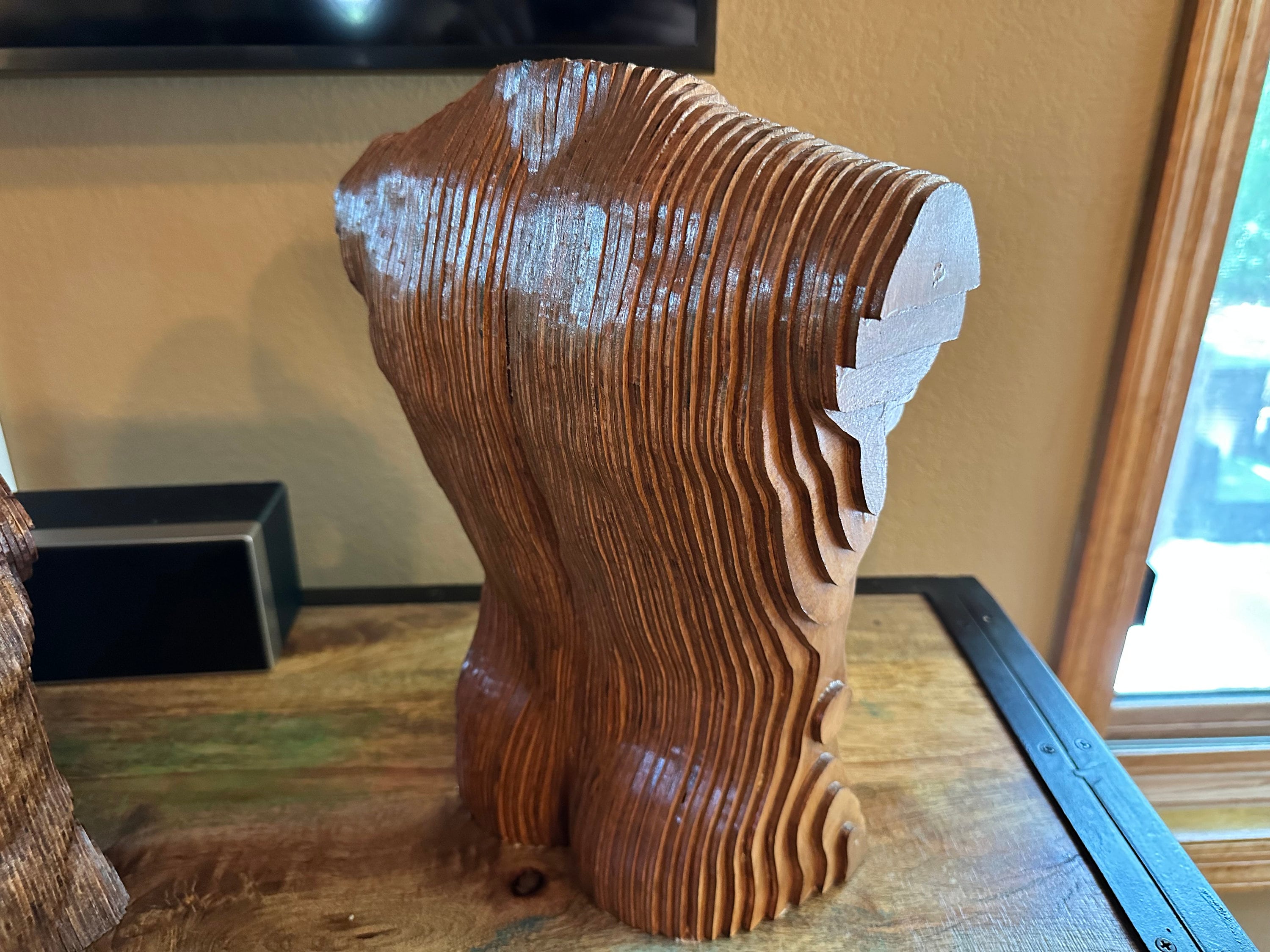 Male Bust, Large, Torso, Fitness, Statue, Sculpture, Wood, Handmade ...