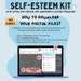 Self Esteem Worksheets Bundle, Therapy Worksheets Kit, Self Care ...