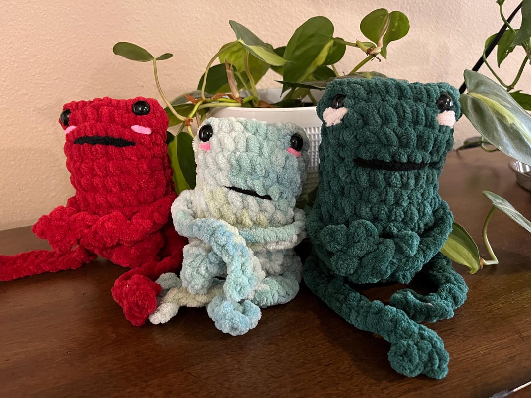 Sassy Leggy Frogs Happy Amphibians Froggy Red Green Blue Mix - Etsy