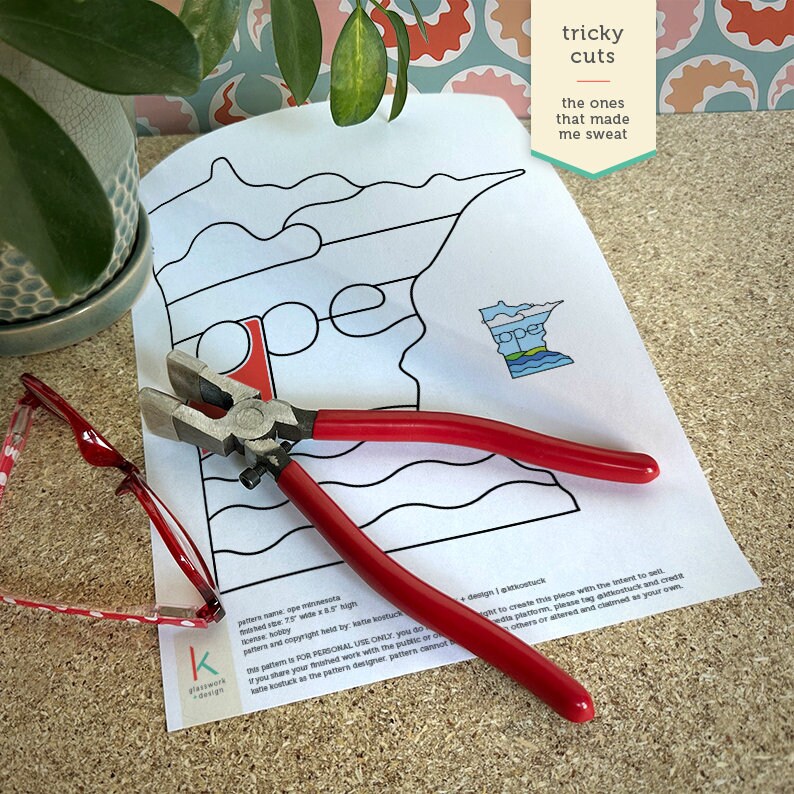 PATTERN . Ope Minnesota . Stained Glass . Midwest . Digital Download ...