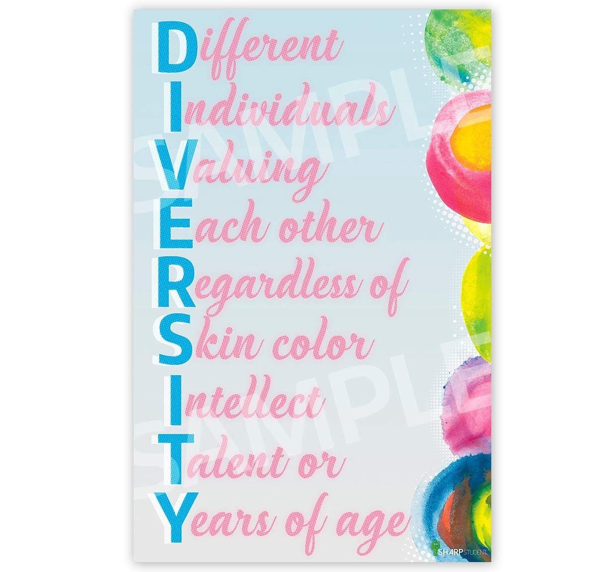 Diversity Growth Mindset Educational Printed 11x 17" Poster Kids ...