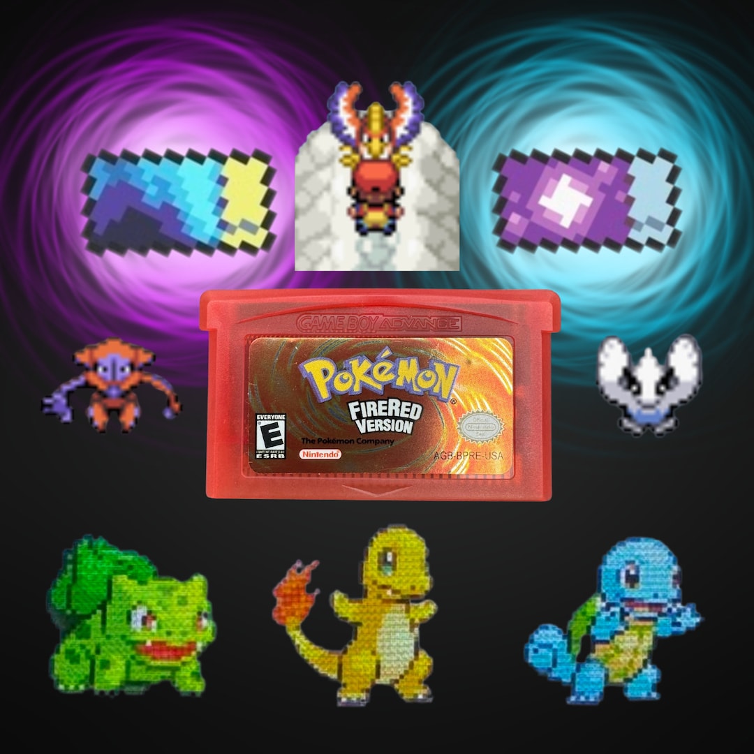 Pokémon: Firered Version (usa) for GBA + Aurora & Mystery Ticket + 10 ...