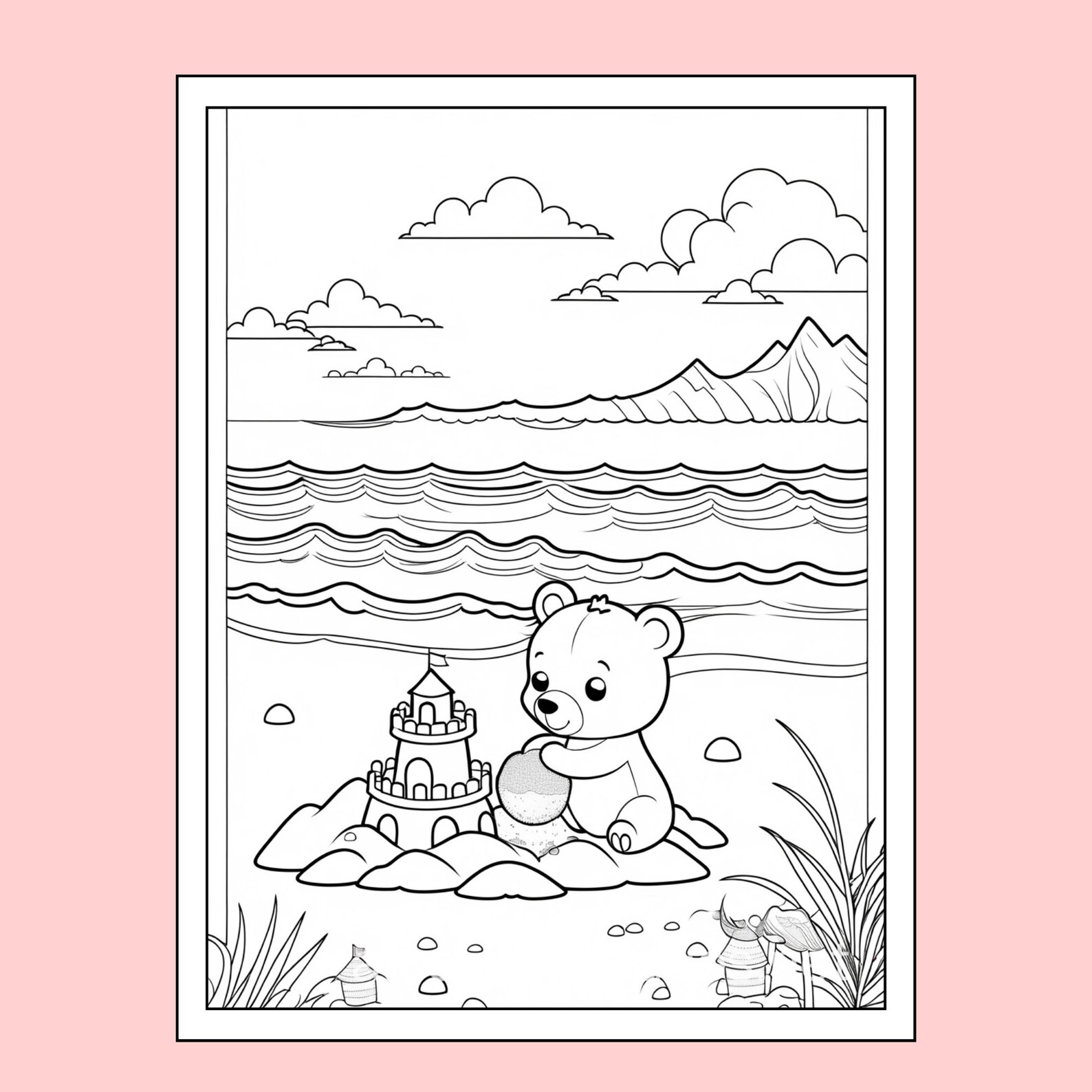 Bear Adventures: Cute Bear Coloring Pages | Coloring Pages for Children ...