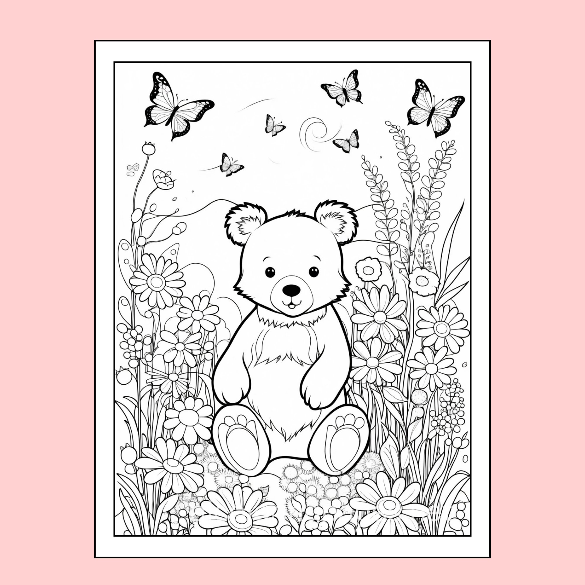 Bear Adventures: Cute Bear Coloring Pages | Coloring Pages for Children ...