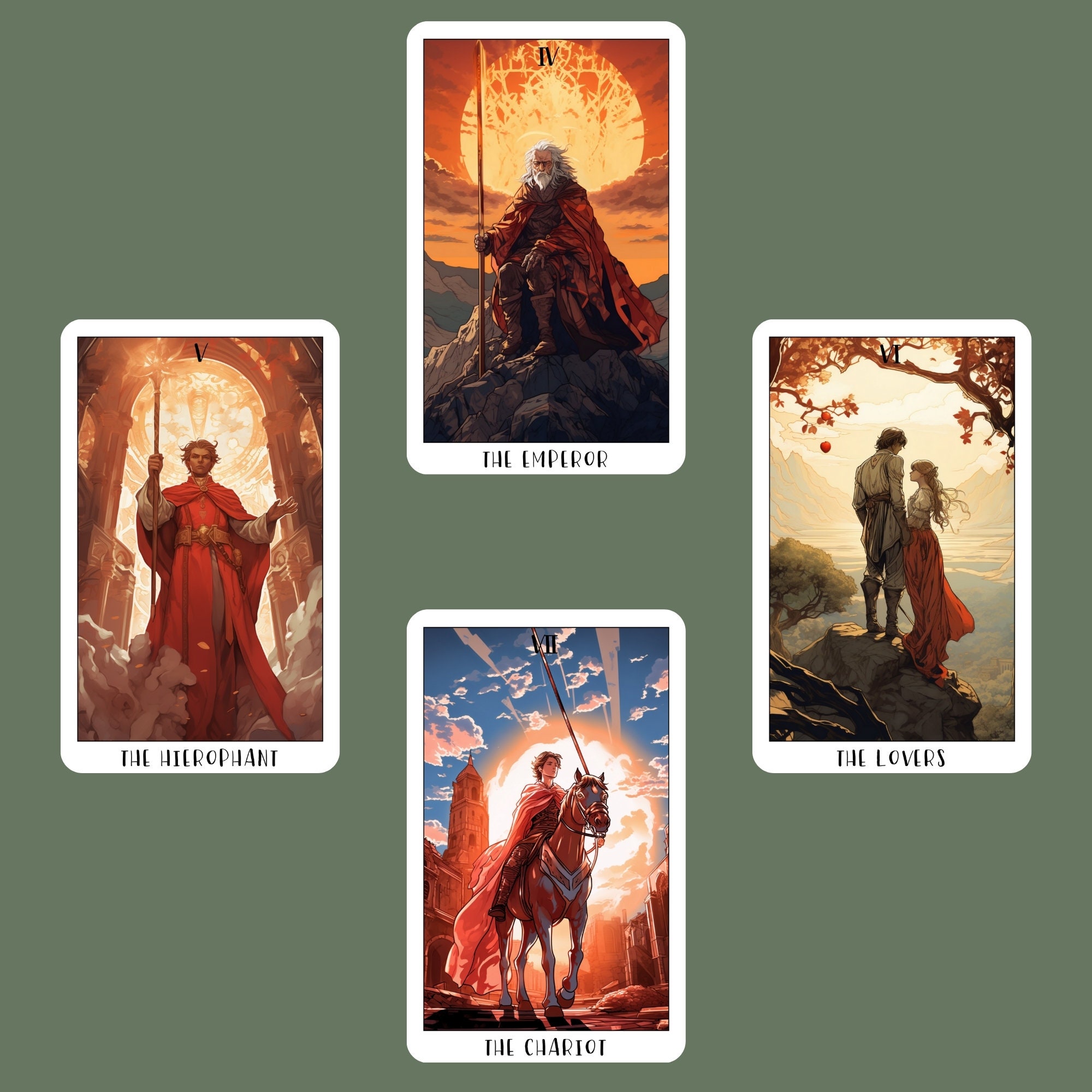 Editable Tarot Deck | Canva Editable | 78 Cards | Ancient Era Theme ...