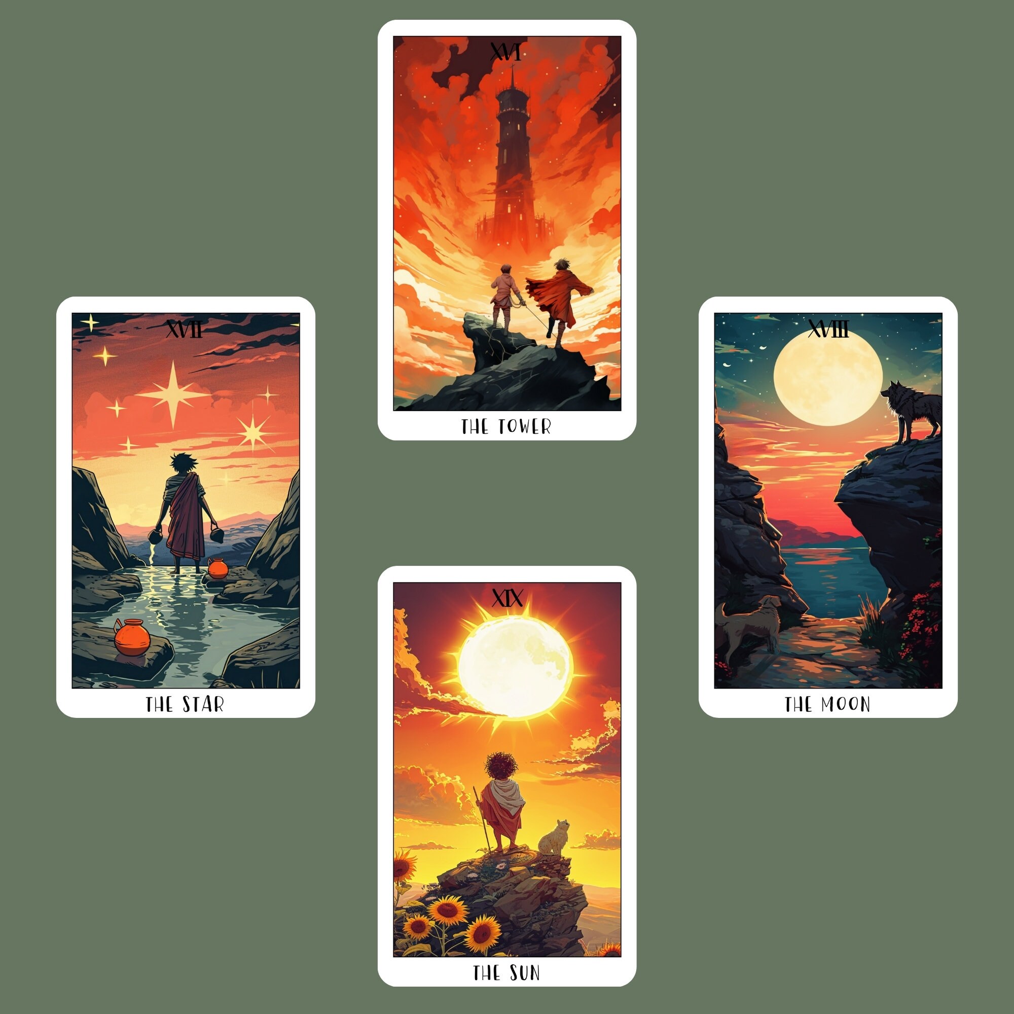 Editable Tarot Deck | Canva Editable | 78 Cards | Ancient Era Theme ...