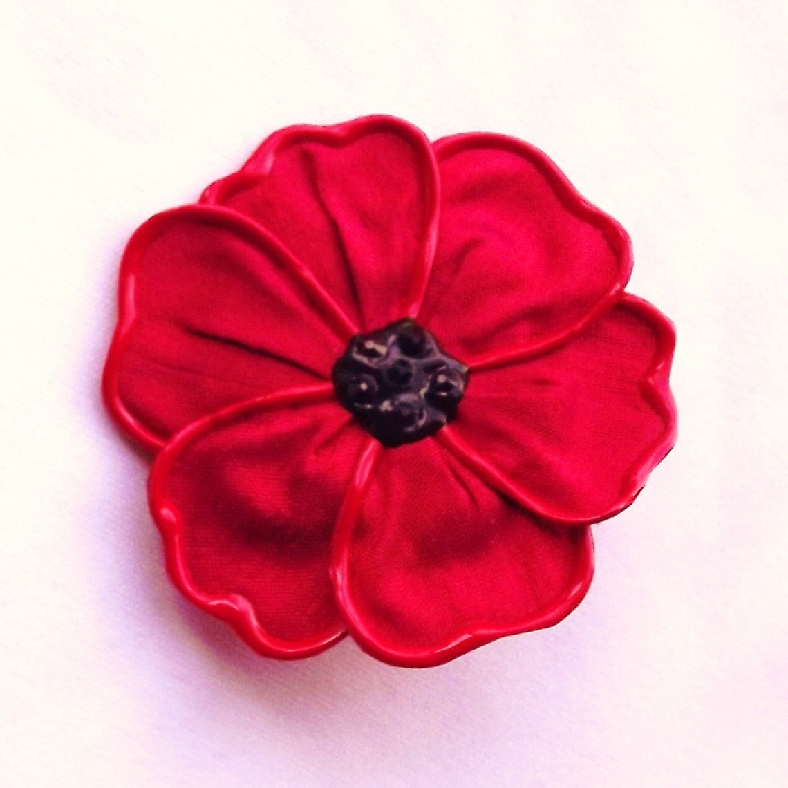 Flanders Poppy Brooch Large - Etsy