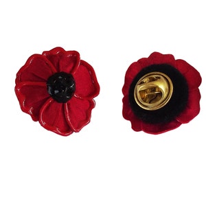 Flanders Poppy Lapel Pin - Etsy