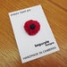 Flanders Poppy Lapel Pin - Etsy
