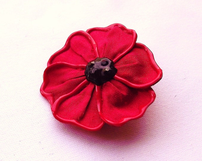Flanders Poppy Brooch Small - Etsy