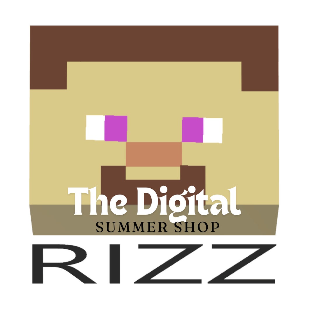 Minecraft Steve, Minecraft Sublimation, Minecraft SVG, Steve Rizz - Etsy