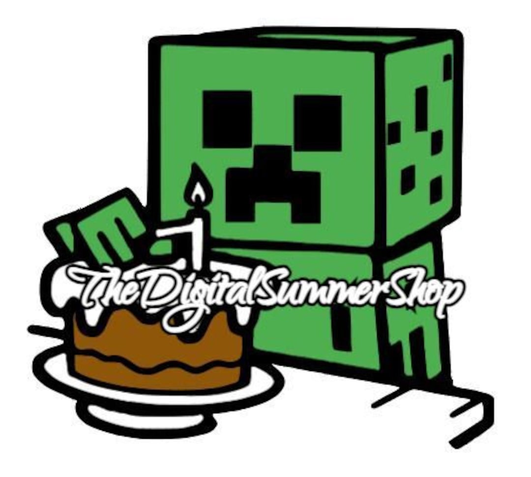 Minecraft Birthday SVG, Boy Birthday SVG, Minecraft Creeper SVG - Etsy