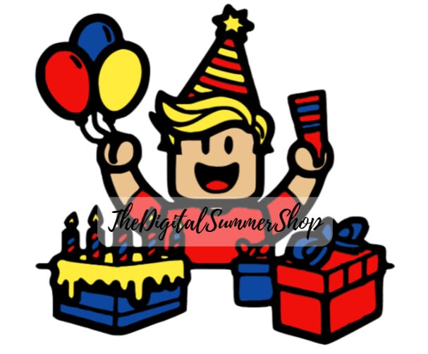 Roblox Birthday SVG, Roblox SVG, Roblox Cut File - Etsy