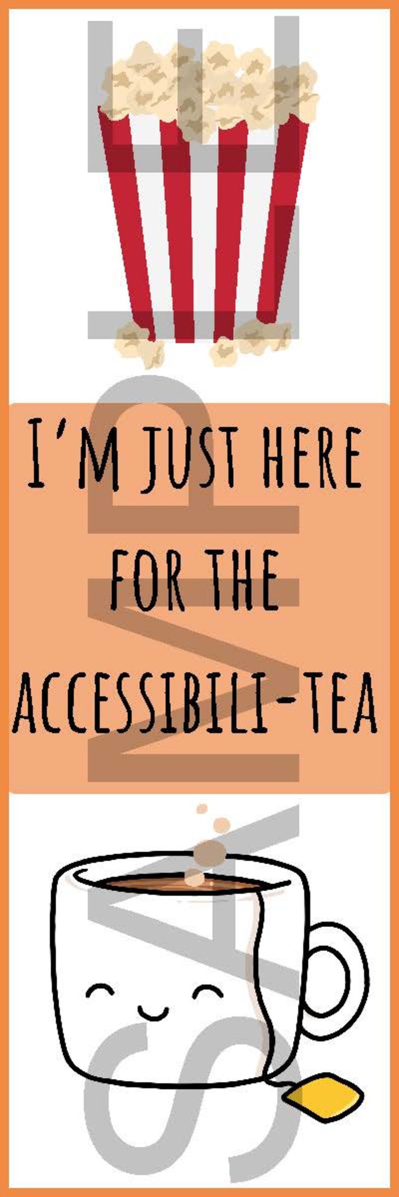 6 Disability Puns, Printable Bookmarks, Digital Download Bookmark JPG ...