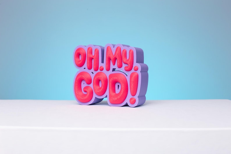 Letrero De Friends 'oh My God', Archivo Para Impresión 3D (STL, 3mf) - Etsy