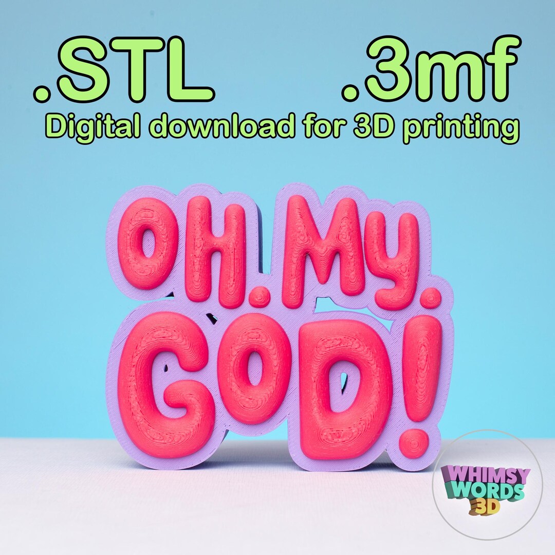 Letrero De Friends 'oh My God', Archivo Para Impresión 3D (STL, 3mf) - Etsy