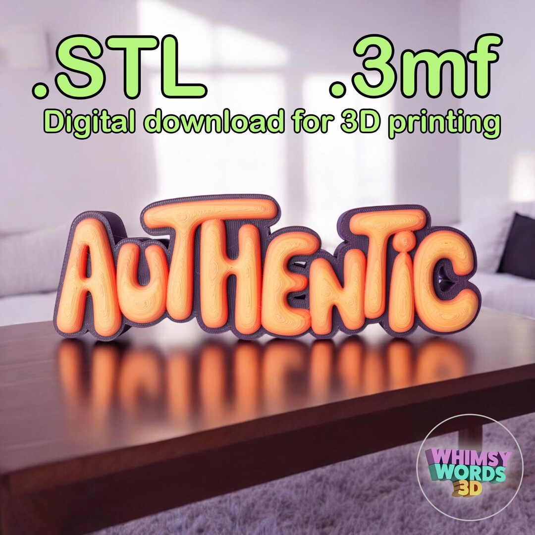 Authentic 3D Printable Standing Decoration, STL File, 3D File, STL File ...