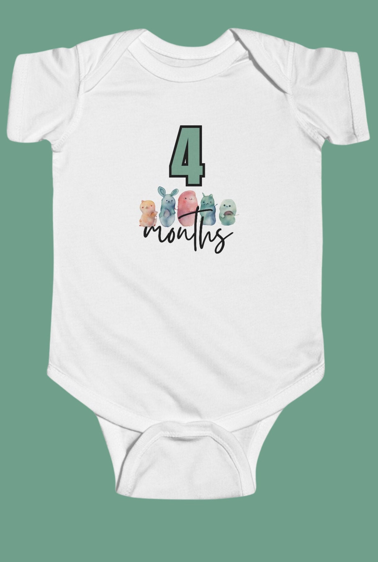 Monthly Milestone Body for Babies. Perfect Gift for Baby Showers. Photo ...