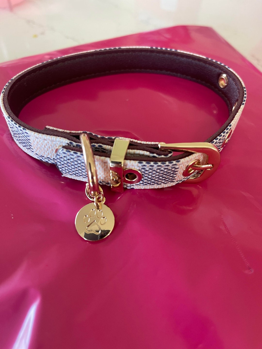 Luxury Checkered Collar - Etsy