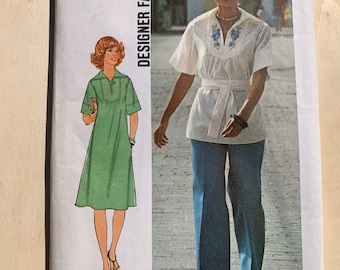 Vintage Simplicity 1970s Sewing Pattern 9800 Misses Mini-dress and ...