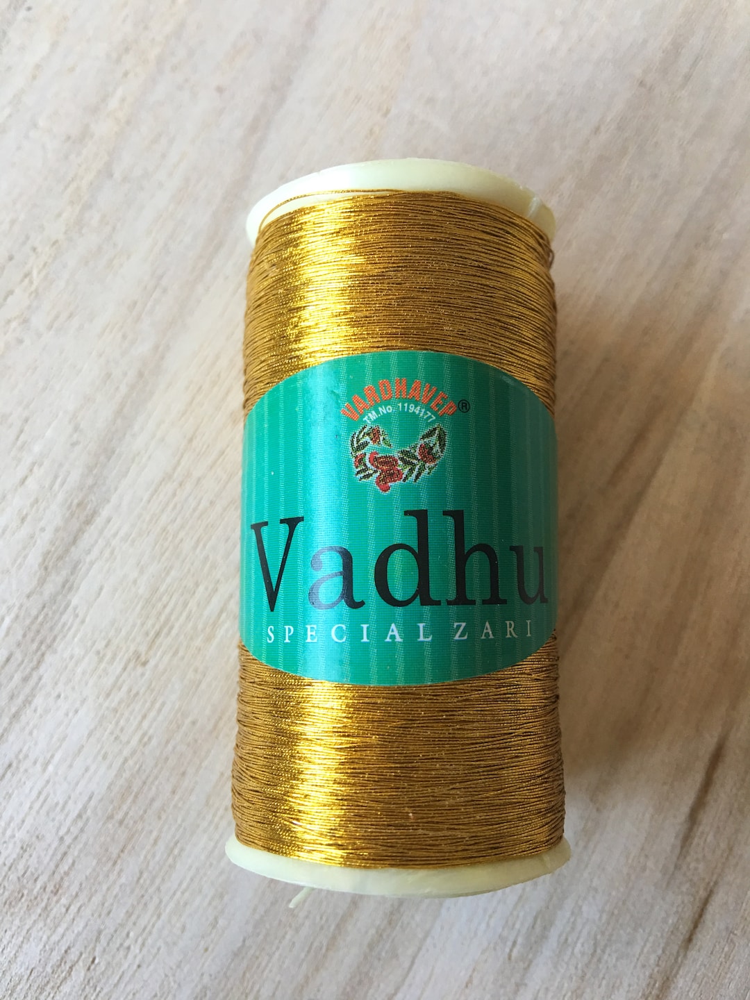 Gold Indian Metallic Zari Embroidery Thread for Tambour Aari Etc - Etsy