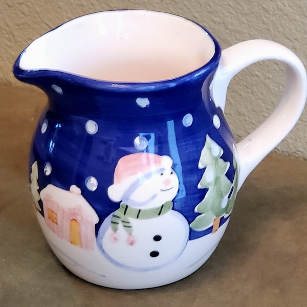 Snowman Pitcher - Etsy