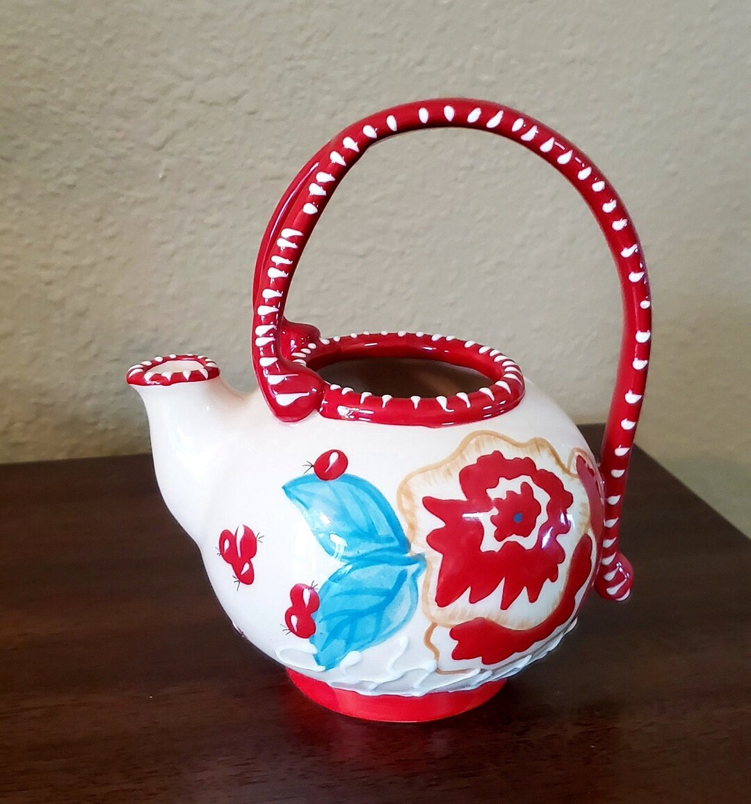 Collectible Blue Sky Ceramic Teapot by Heather Goldminc - Etsy