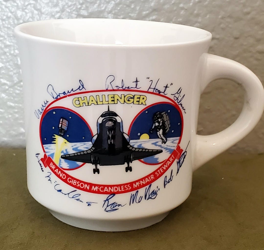 1984 Mission Mug Space Shuttle Challenger Mug Crew Names NASA Coffee ...