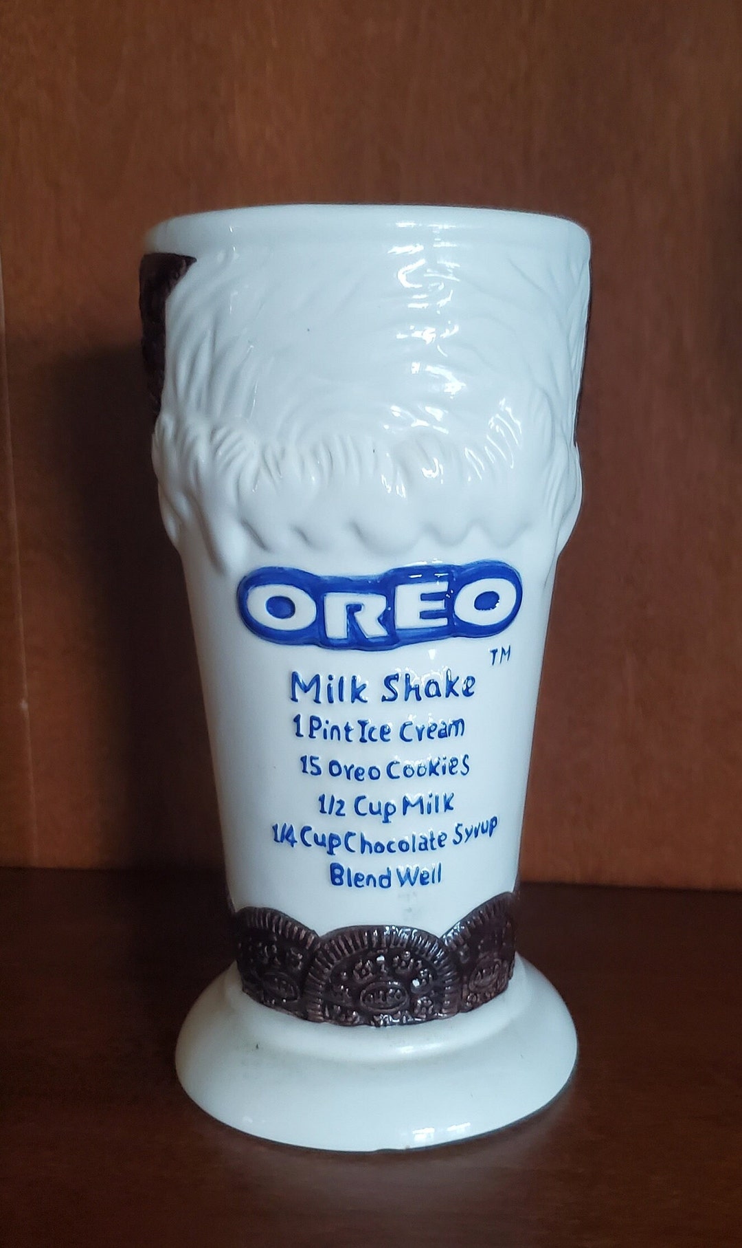 Vintage Oreo Tall Milkshake Glass - Etsy