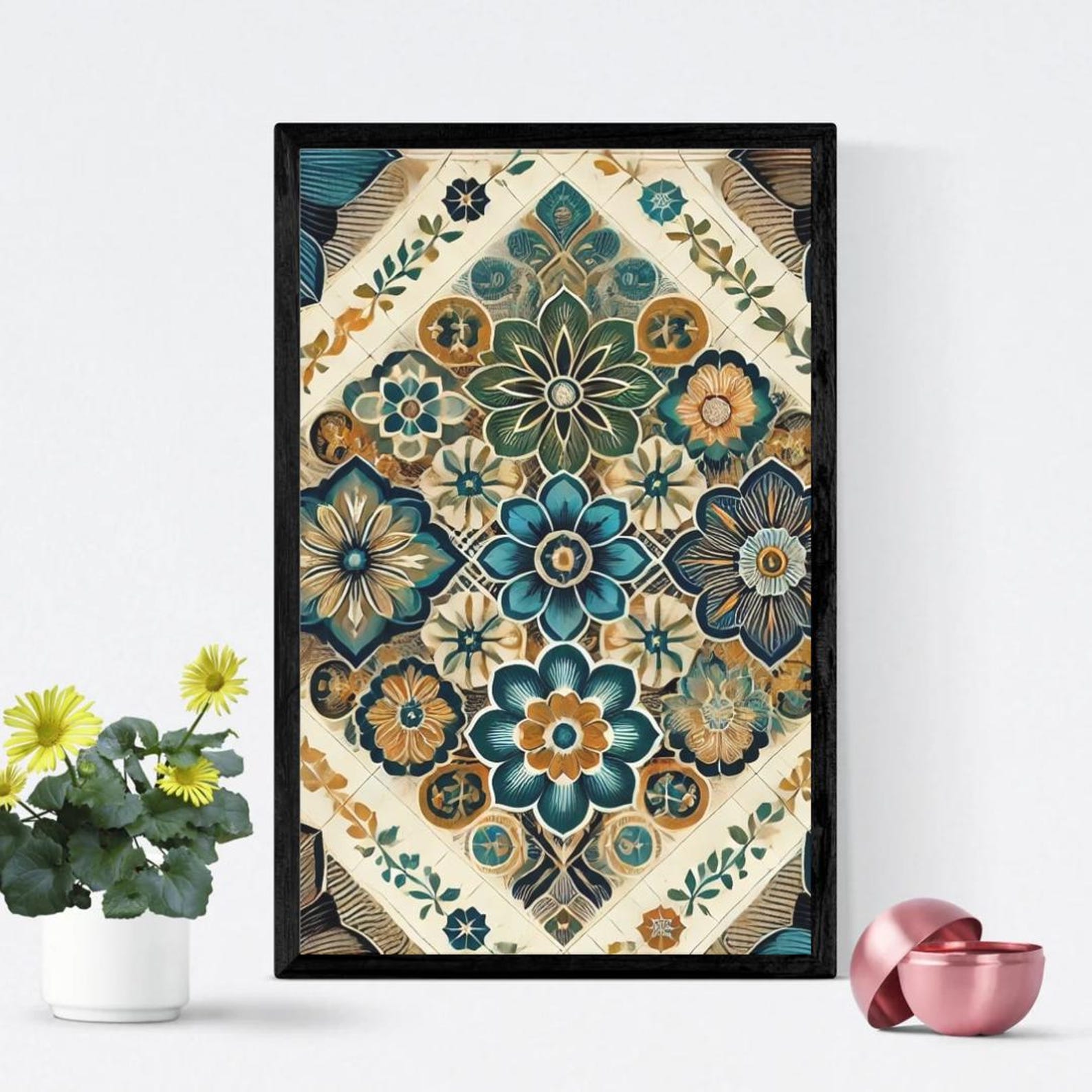 Modern Batik Pattern / Wall Art - Etsy