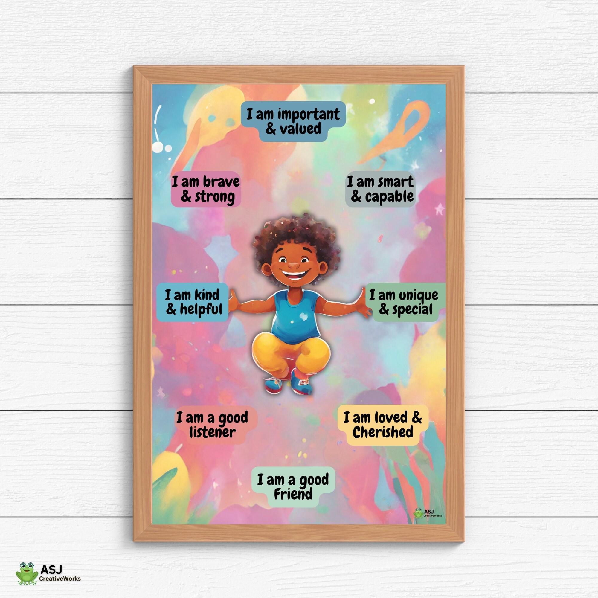 Affirmations for Kids, Classroom Posters, I Am Affirmations, Playroom ...