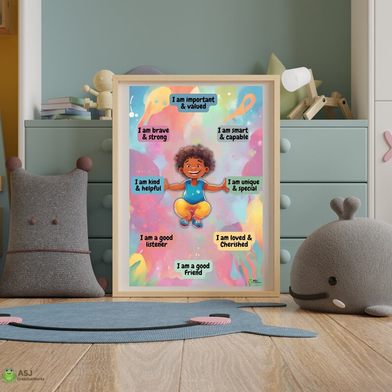 Affirmations for Kids, Classroom Posters, I Am Affirmations, Playroom ...