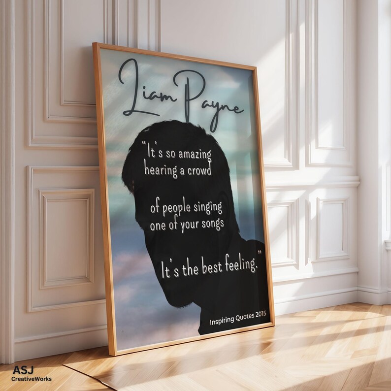 Liam Payne Fan Art Print, One Direction Wall Art, Pop Music Poster ...