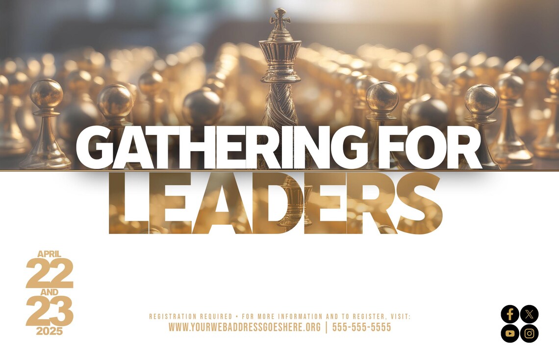 Leadership Flyer, PSD Format, Editable, Customizable - Etsy