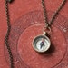Small Working Compass Necklaces in Brass Silver or Antiqued - Etsy