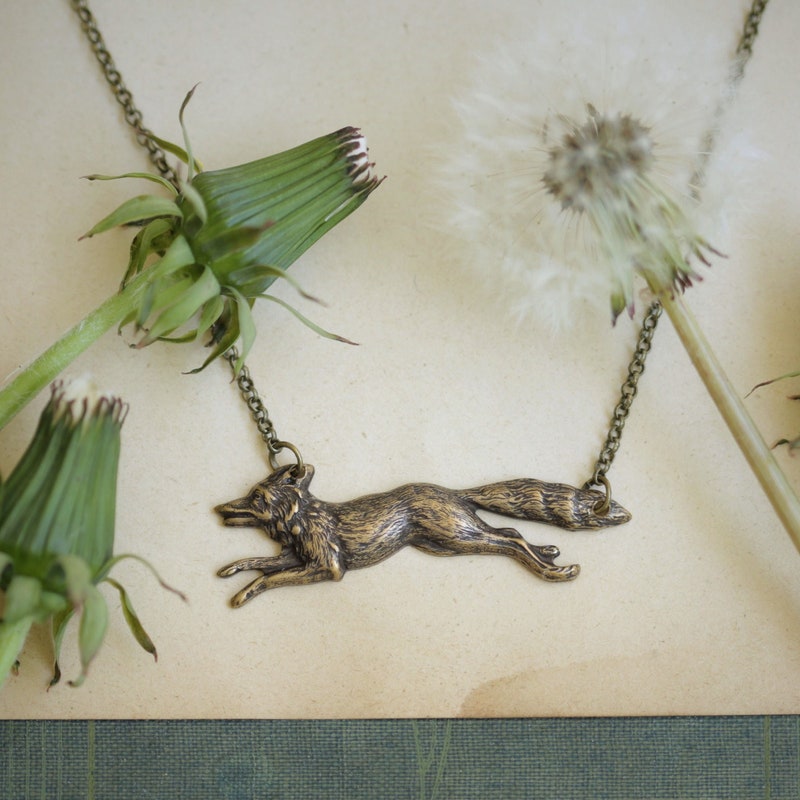Vintage Silver Charm Fox - Etsy