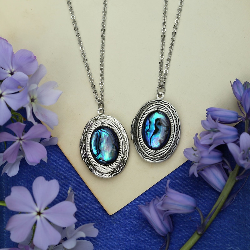 Long Locket Necklace - Etsy