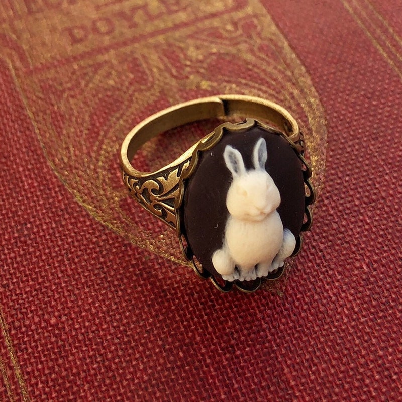 Rabbit Ring - Etsy