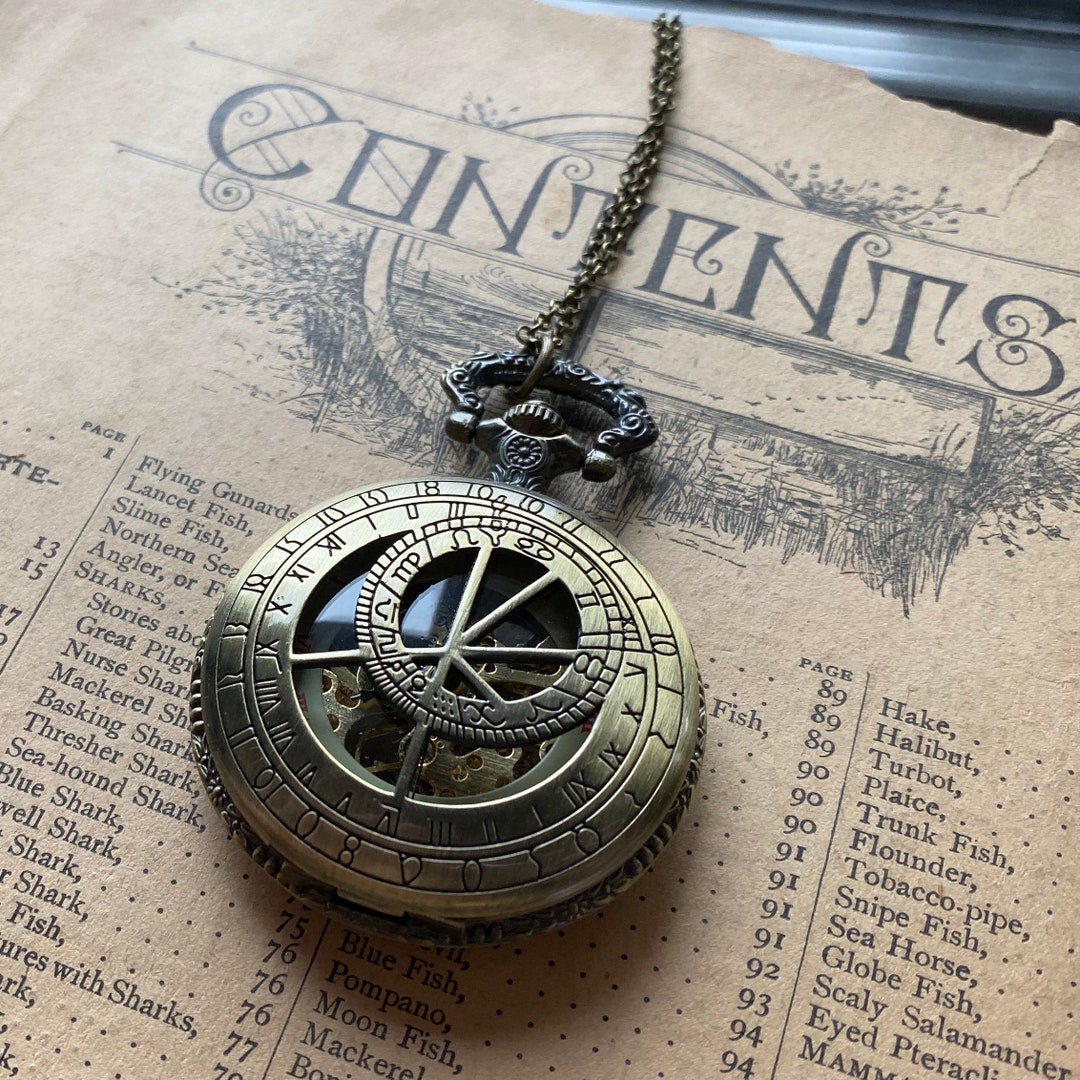 Time Lord Mechanical Pocket Watch - Pocket Chain or Necklace - Etsy