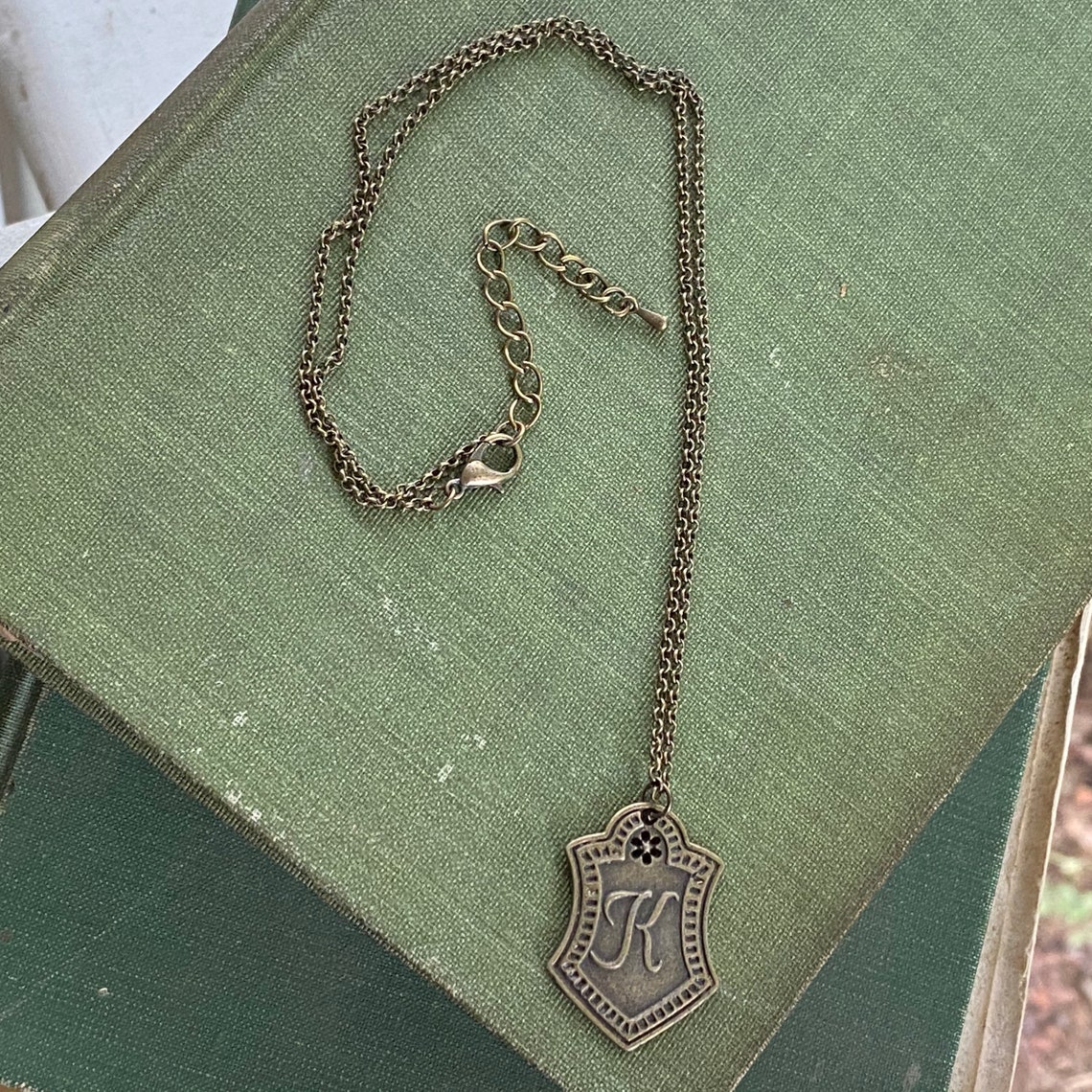 Letter K Pendant - Etsy
