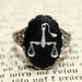Libra Zodiac Ring - Etsy