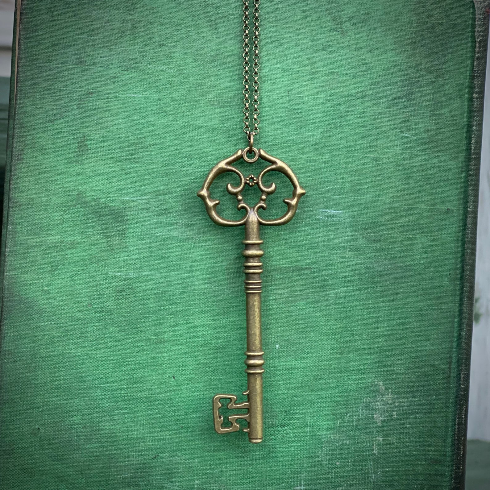Secret Garden Key in Brass or Silver - Etsy