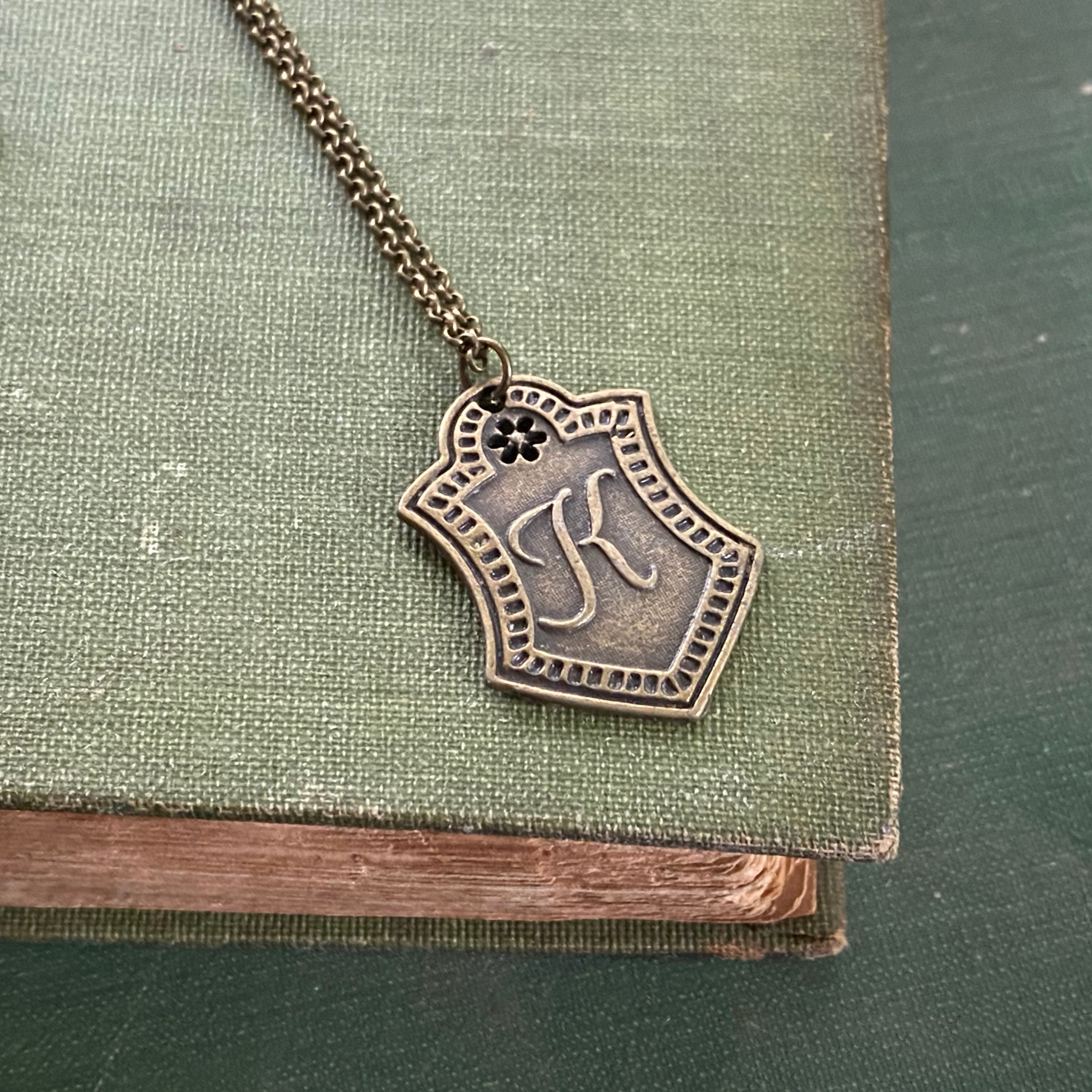 Letter K Pendant - Etsy