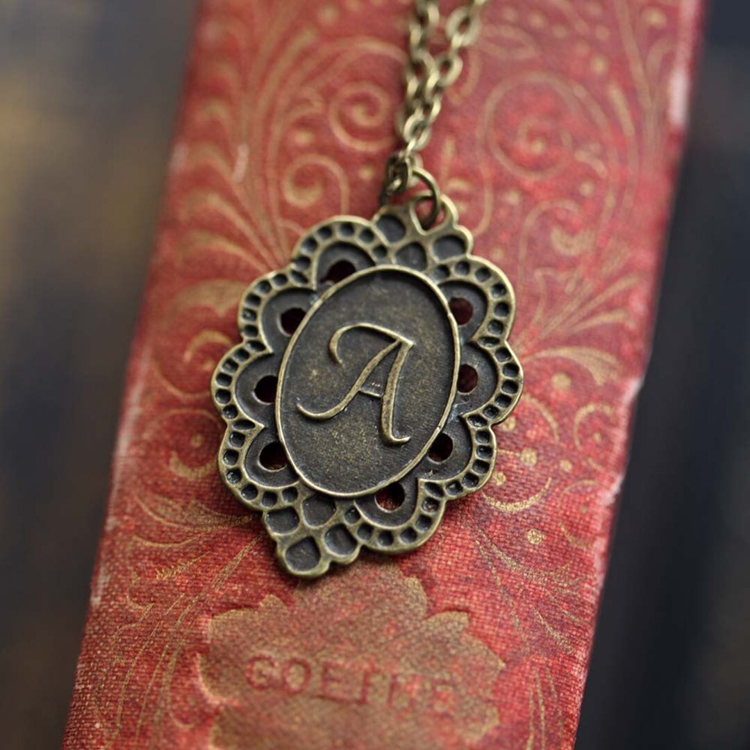 Letter A Pendant - Etsy