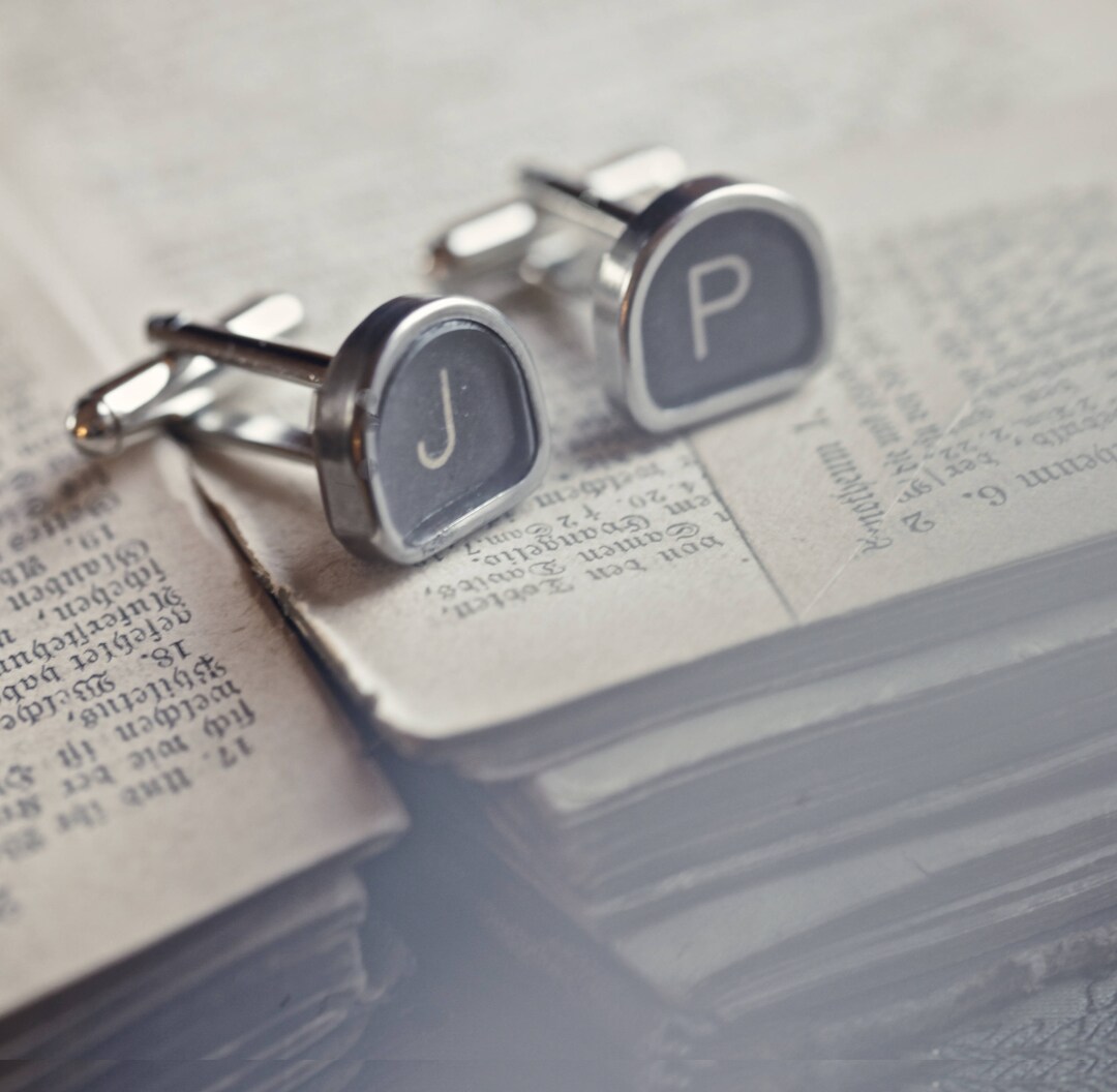 Typewriter Key Cufflinks Pick Your Letters Numbers or Symbols - Etsy
