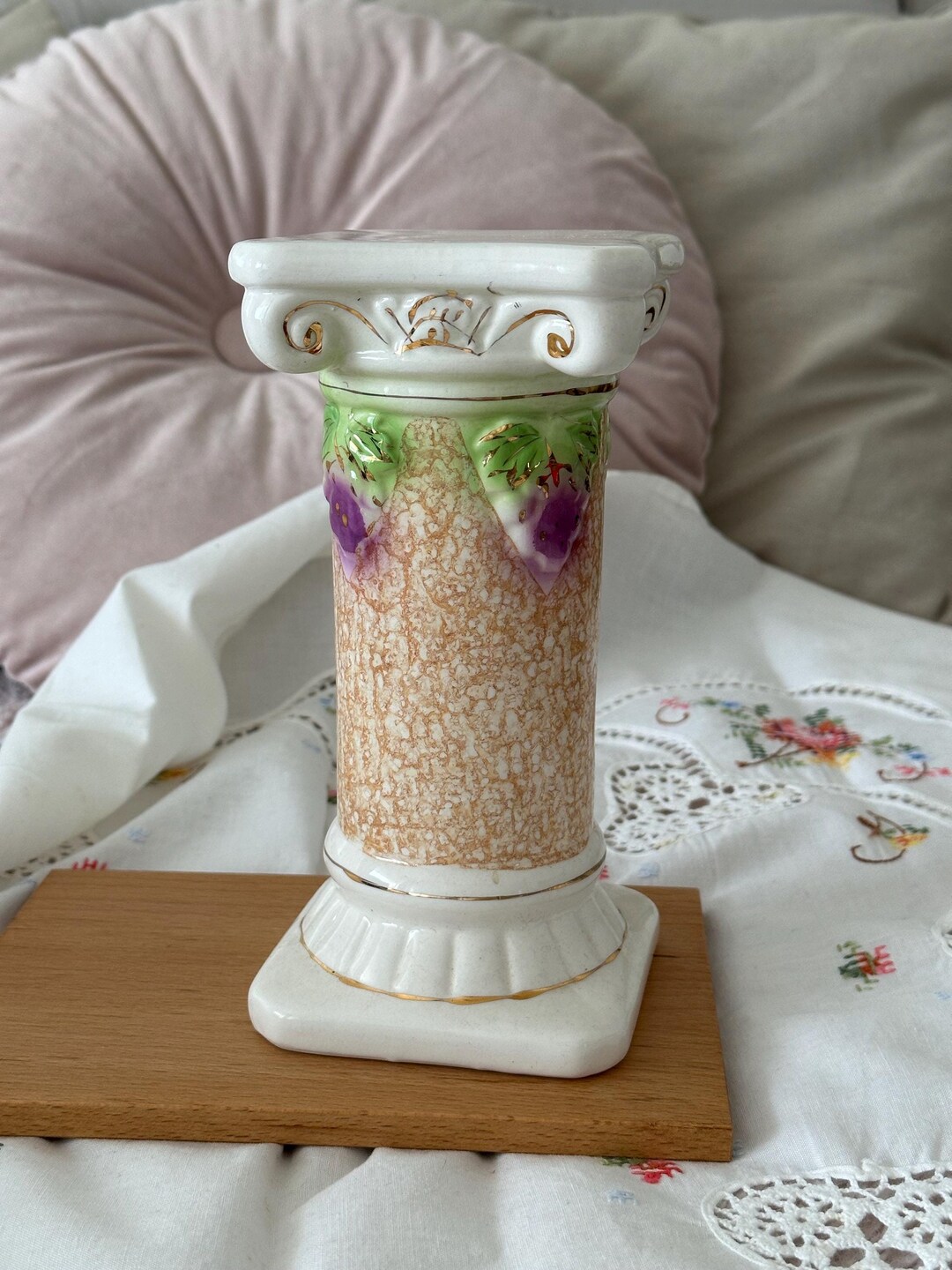 Vintage Greek Ionic Pillar Candle Holder, Vintage Greek Ionic Column ...