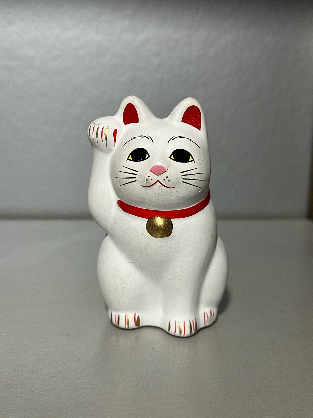 Small Lucky Cat Maneki Neko Figurine – Japanese Fortune Cat ...
