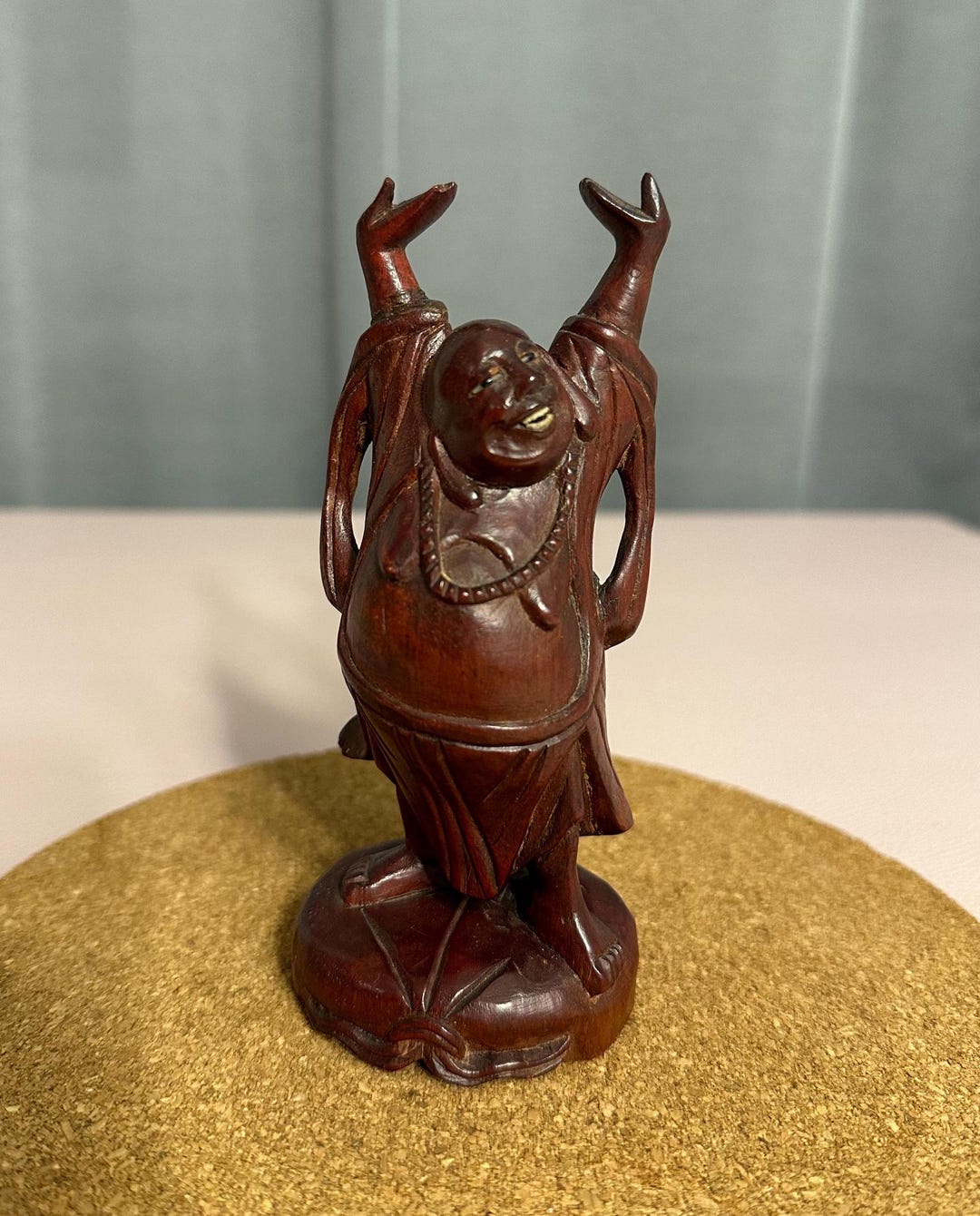 Chinese Ho Tai Buddha Wood Carving, Buddha Statue, Buddha Sculpture ...